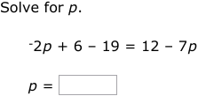 IXL - Solve linear equations (5th year maths practice)