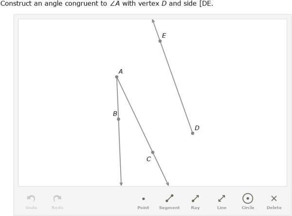 IXL - Construct a congruent angle (1st year maths practice)