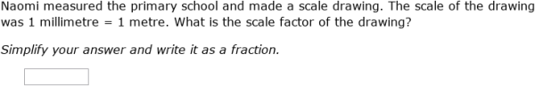 IXL - Scale drawings: scale factor word problems (6th class maths practice)