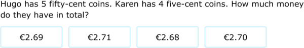 IXL - Money - word problems (1st class maths practice)
