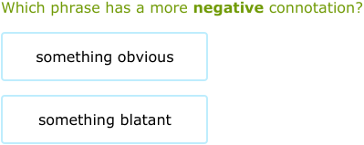 IXL - Positive and negative connotation (1st year English practice)