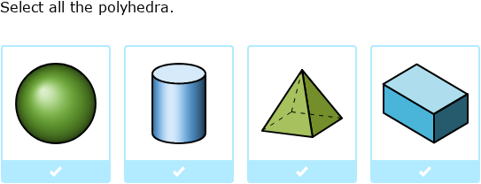 IXL - Identify polyhedra (6th class maths practice)