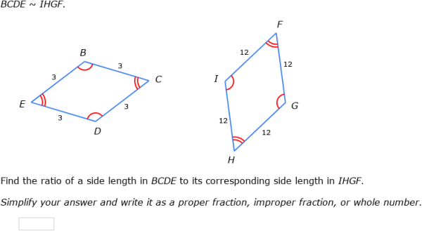 IXL - Ratios in similar figures (Transition year maths practice)