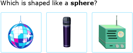 IXL - Solid shapes in the real world I (Junior infants maths practice)