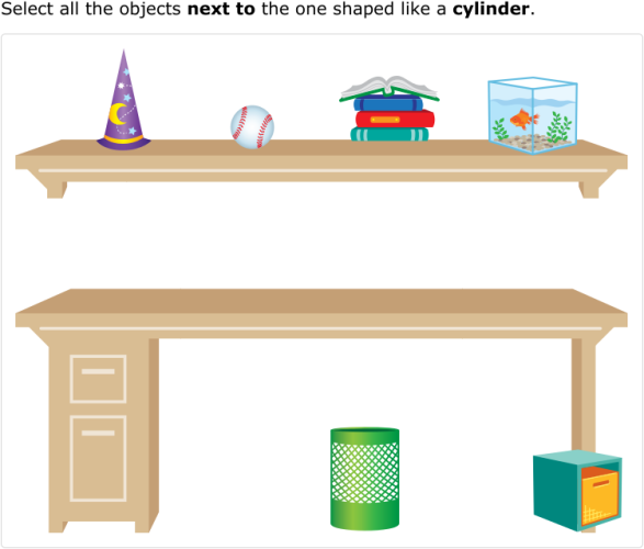IXL - Beside and next to (1st class maths practice)