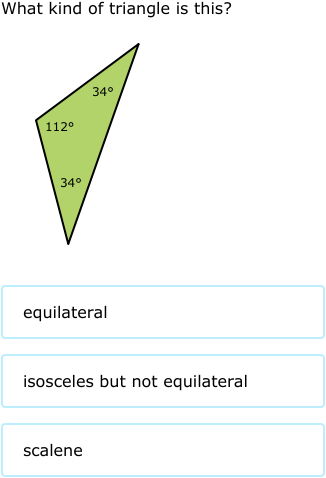 IXL - Classify triangles (6th class maths practice)