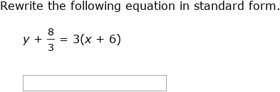IXL - Write equations in standard form (Transition year maths practice)