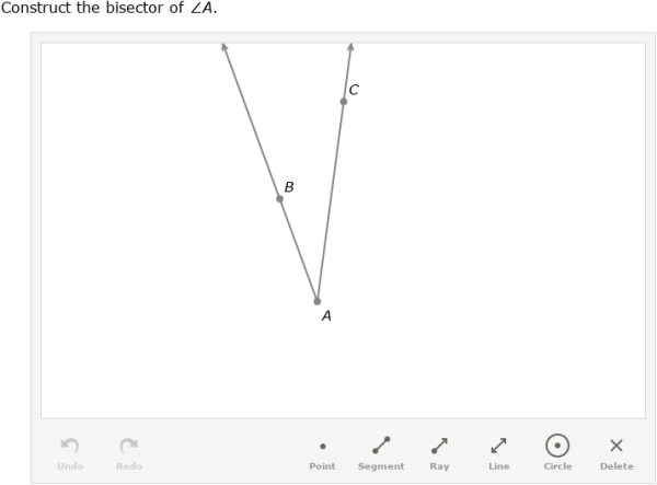 IXL - Construct an angle bisector (Transition year maths practice)