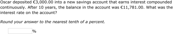IXL - Continuously compounded interest (5th year maths practice)