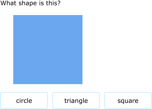 IXL - Name the shape (Junior infants maths practice)