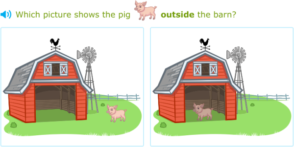 IXL - Inside and outside (Junior infants English practice)