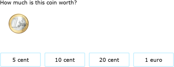 IXL - Coin values (1st class maths practice)
