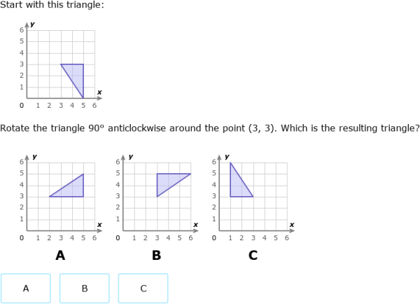 IXL - Rotations (4th class maths practice)