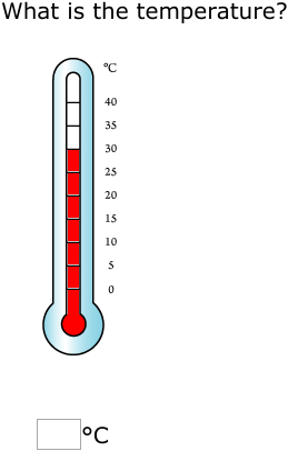 IXL - Read a thermometer (1st class maths practice)