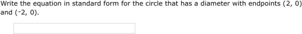 IXL - Write equations of circles in standard form using properties (6th year maths practice)