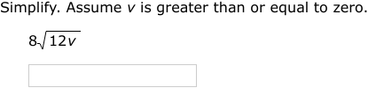 IXL - Simplify radical expressions with variables (3rd year maths practice)