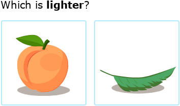 IXL - Compare size, weight and capacity (Junior infants maths practice)