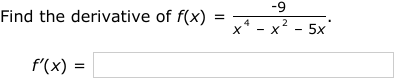 IXL - Find derivatives of rational functions (6th year maths practice)